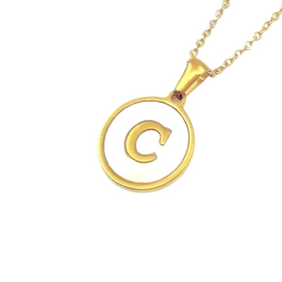 Bronzallure | Jewelry | Letter N Initial Pendant 8k Gold Plated Real ...